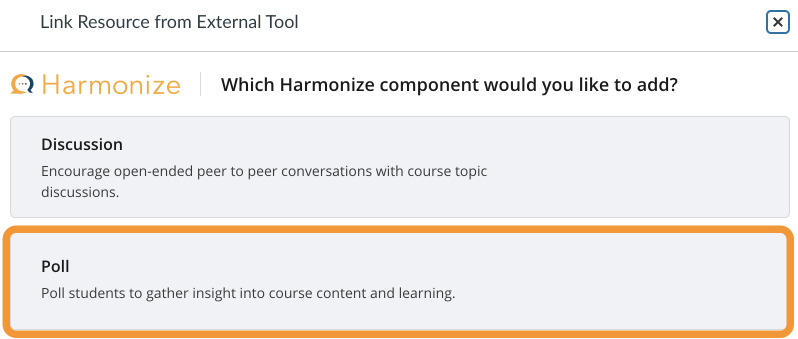 Creating Standalone Polls in Canvas – Harmonize