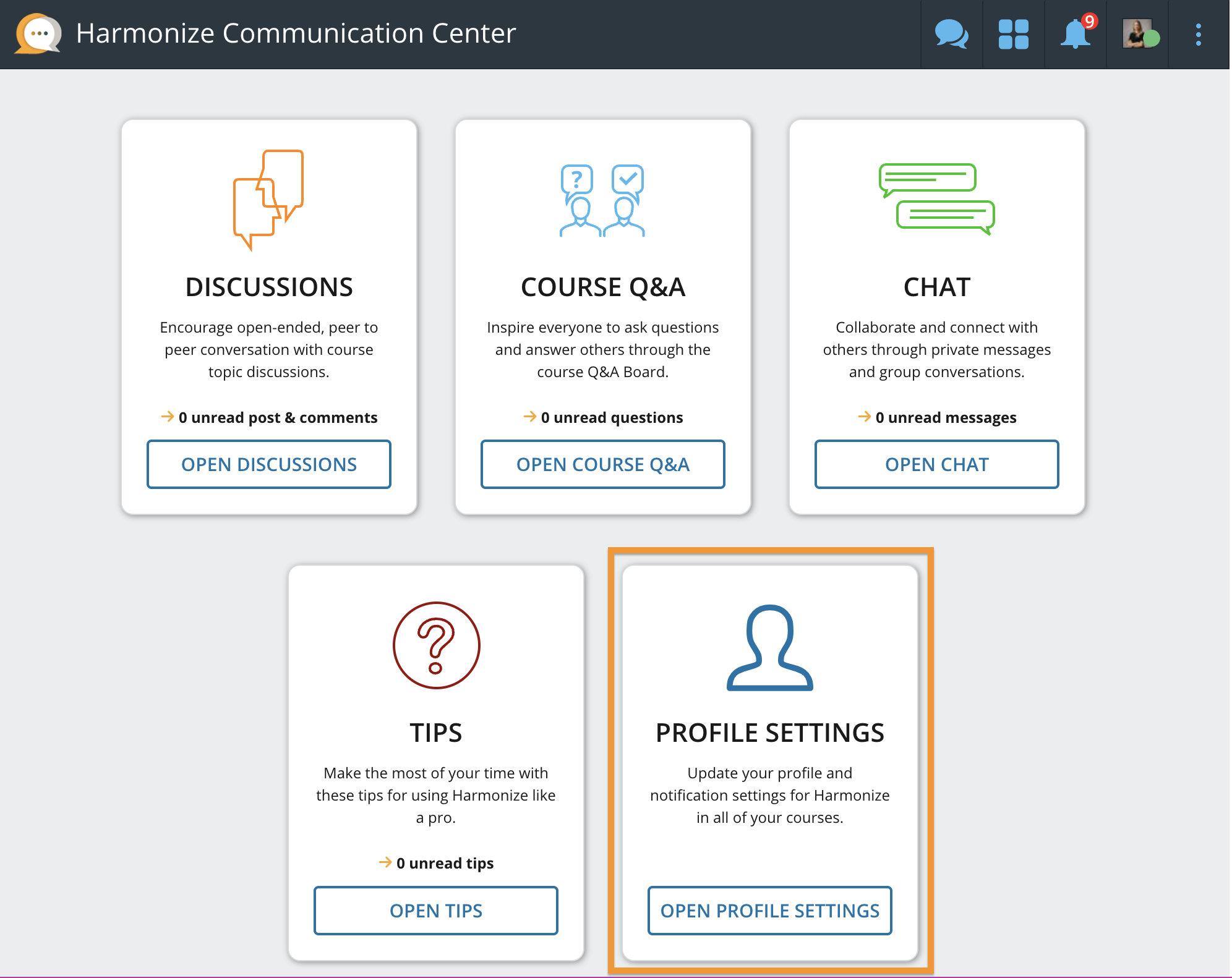 Harmonize Student Profile – Harmonize