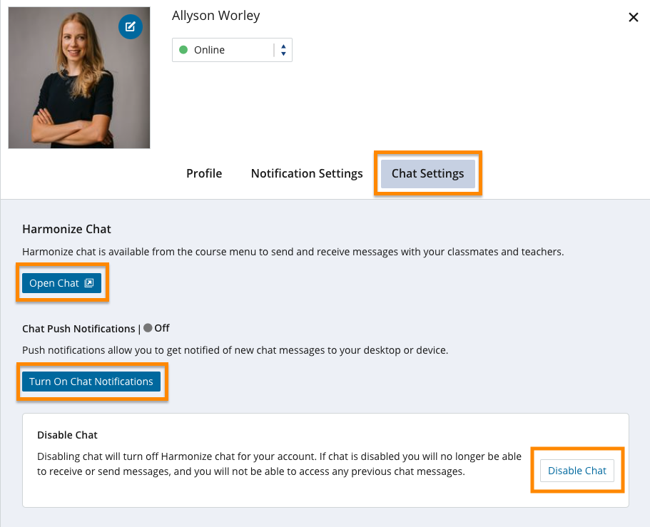 Harmonize Student Profile – Harmonize