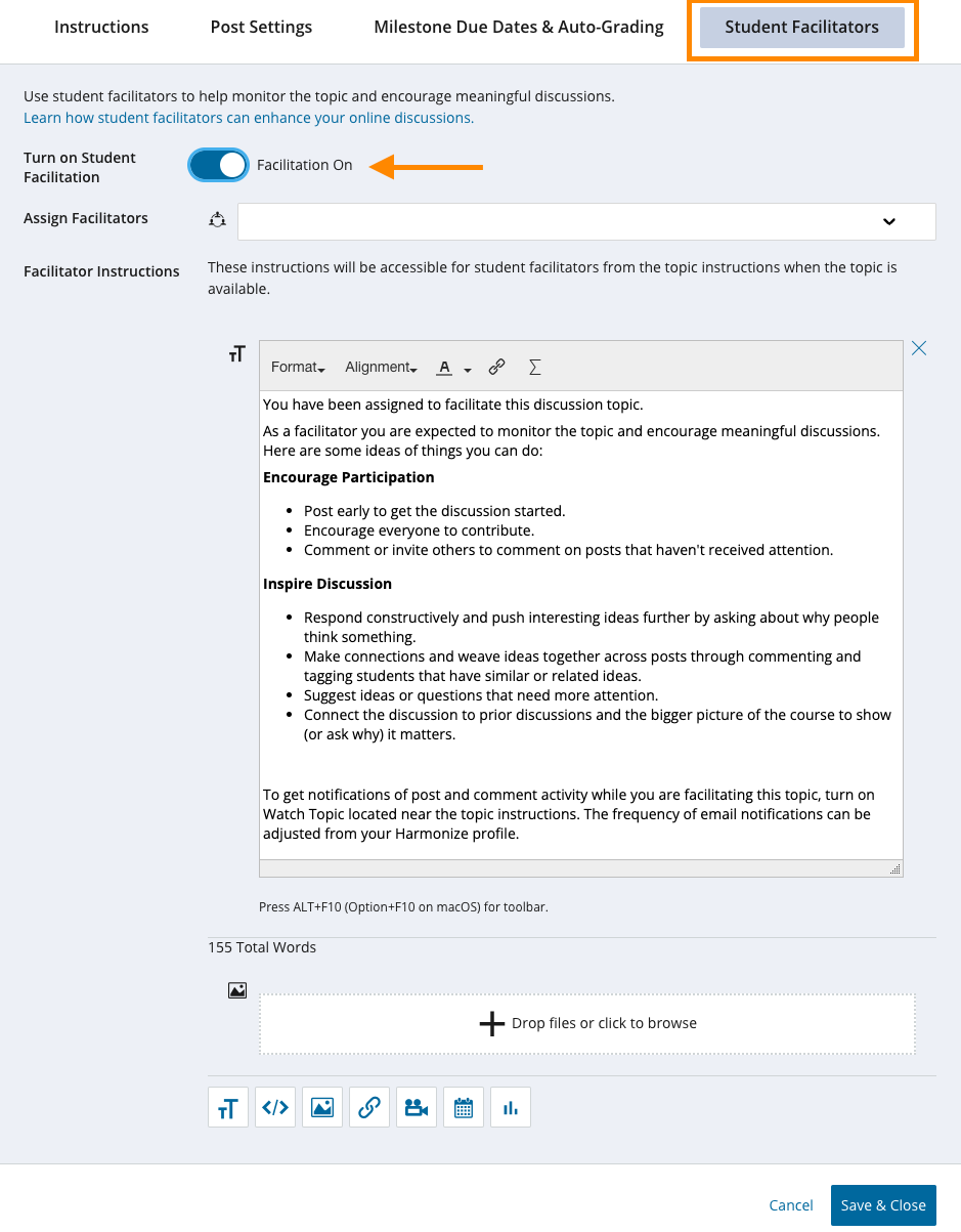 Creating Graded Harmonize Discussions in Brightspace – Harmonize