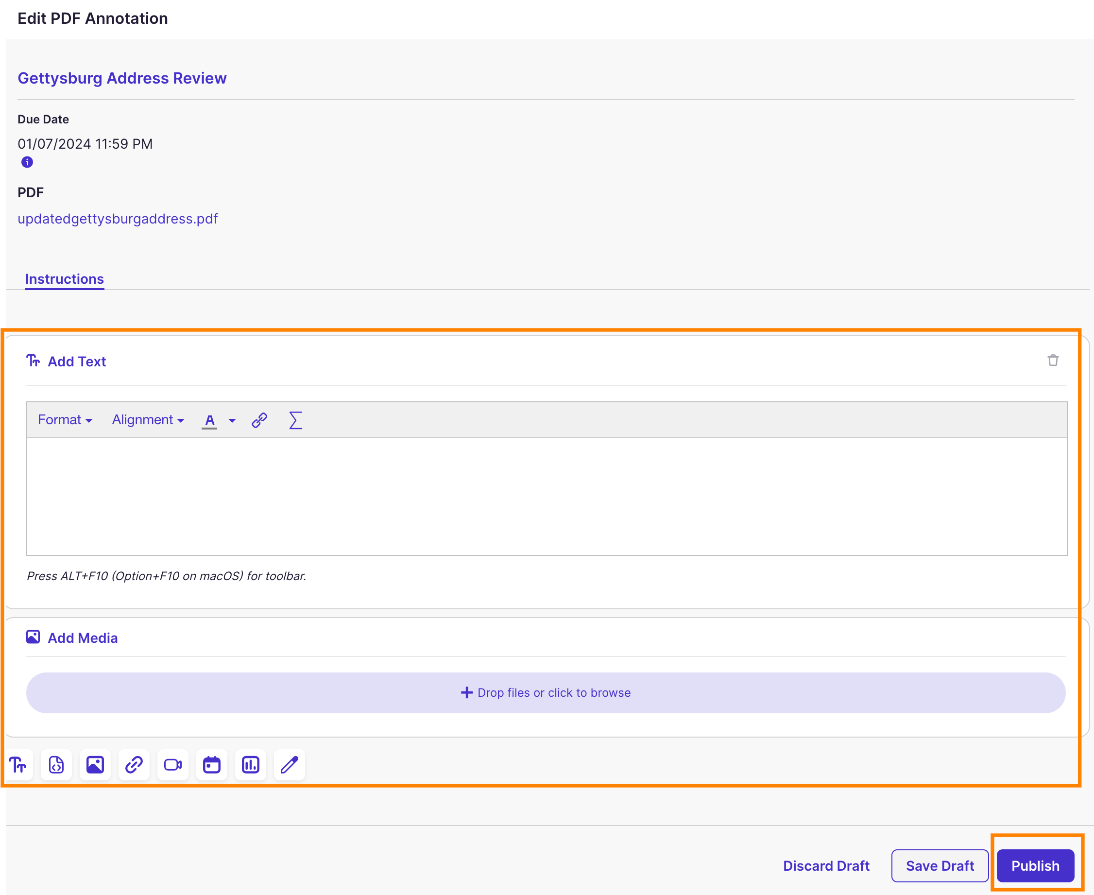 Graded PDF Annotations – Harmonize