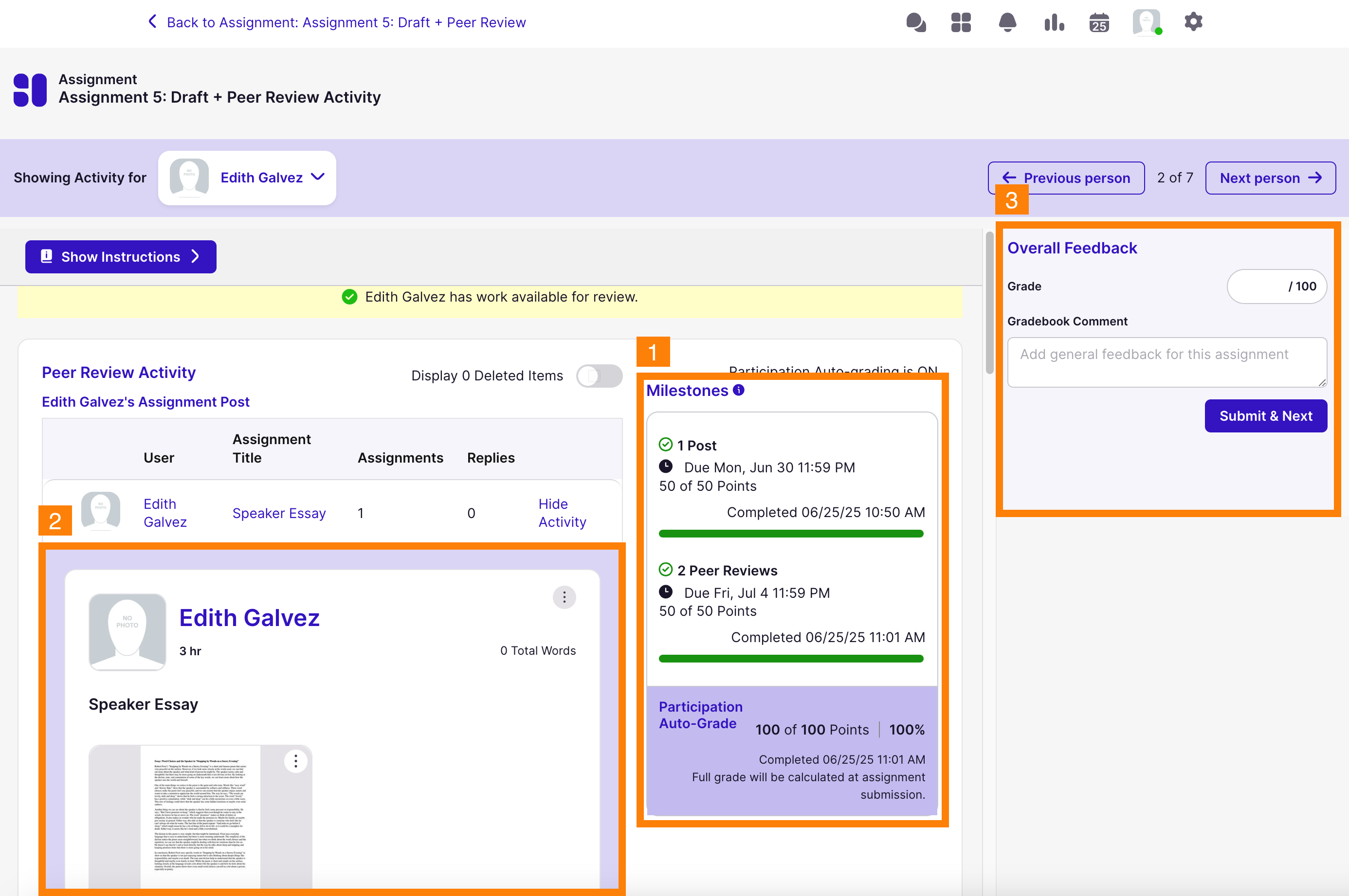 Grading a Peer Review Assignment – Harmonize